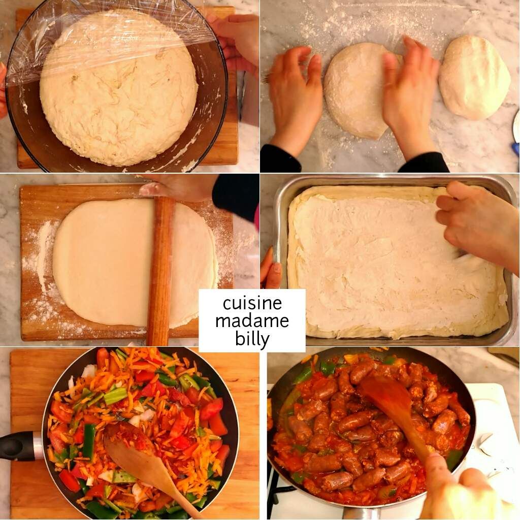 Pain farci aux merguez🍲خبزة محشية بعجينة قطنية🍲