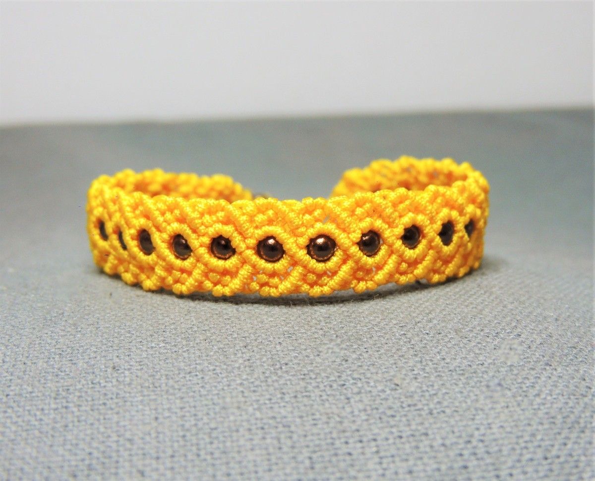 Tutoriel: bracelet macramé vagues entrelacées - les confections de laurence