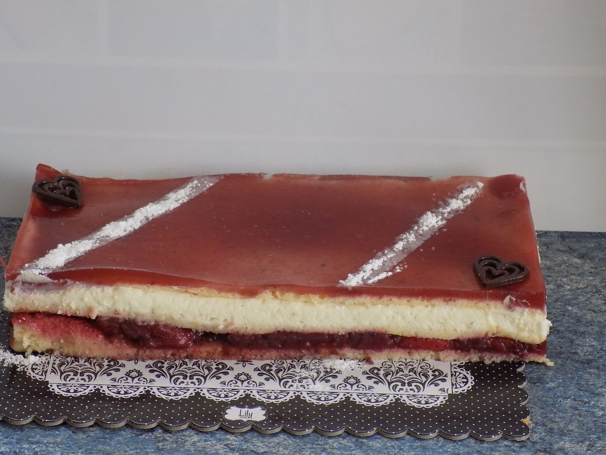 Opéra à la fraise - La cuisine de Fanie