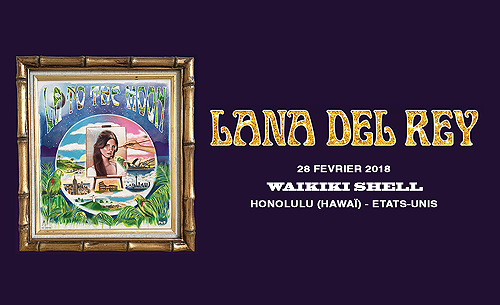 Lana Del Rey sur la scène du Waikiki Shell de Honolulu, Etats-Unis. (28 ...