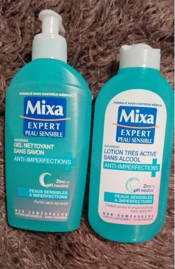 Avis produits Mixa Expert Peau Sensible "Anti-Imperfections ...