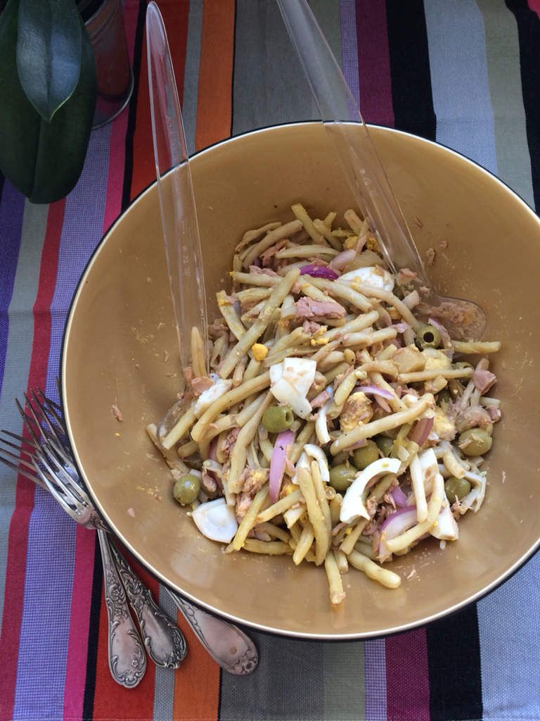 Salade estivale aux haricots beurre - Les recettes de Mumu