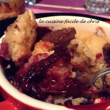 Cobbler cookie aux fruits rouges - Toque de Choc