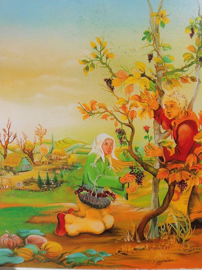 Tableaux de Dalma Bruno Grdovic - Peinture naive croate