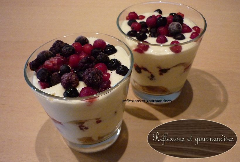 Tiramisu aux fruits rouges - Réflexions et Gourmandises