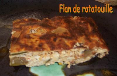 Flan de ratatouille - Les recettes de Ninette