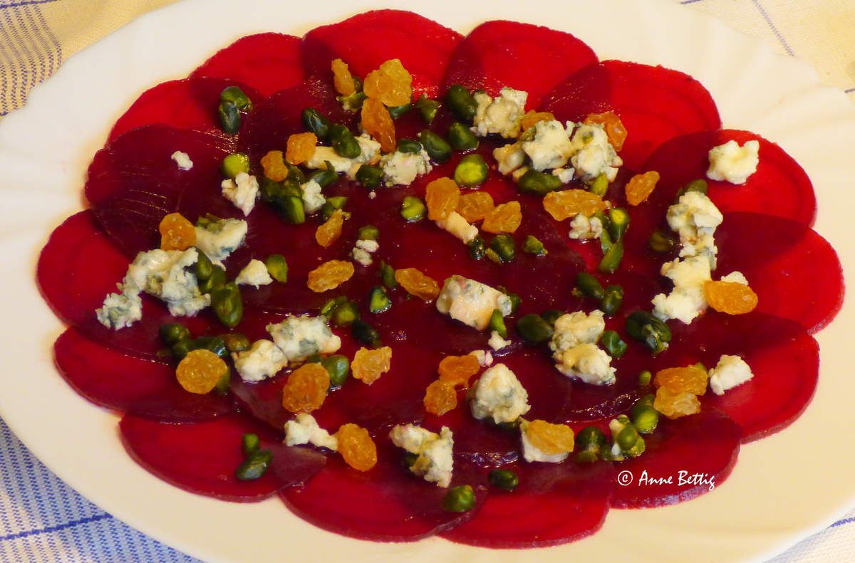 Carpaccio de betteraves rouges - La cuisine toute simple de Mamita