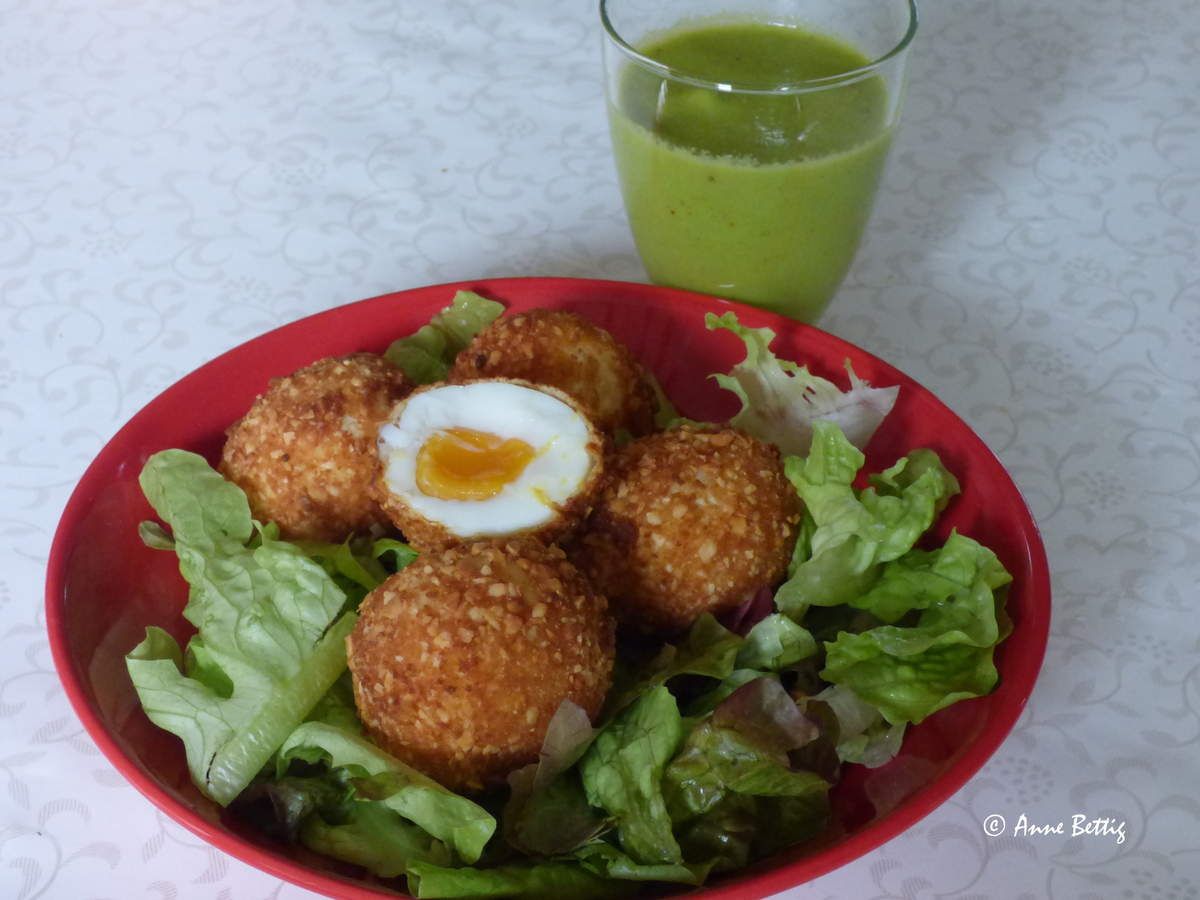 Oeufs mollets frits - La cuisine toute simple de Mamita