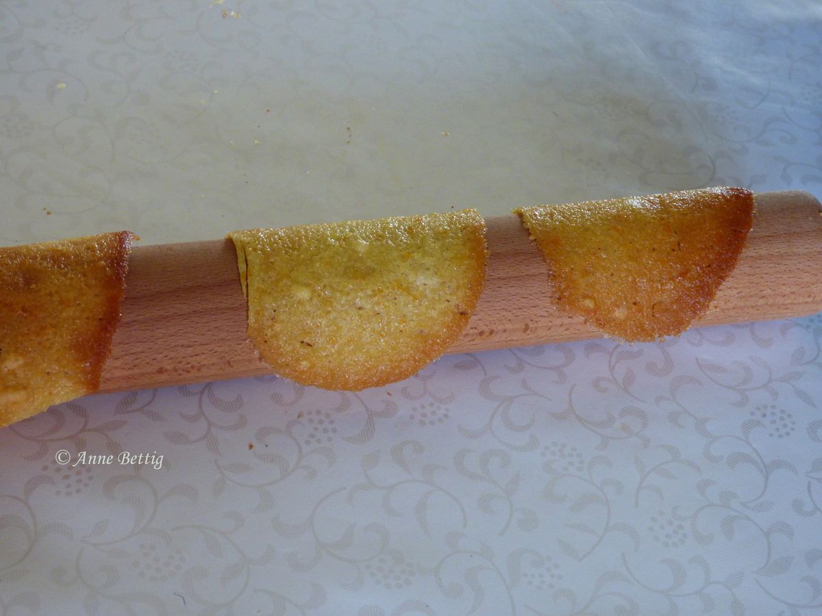 Tuiles à l'orange - La cuisine toute simple de Mamita