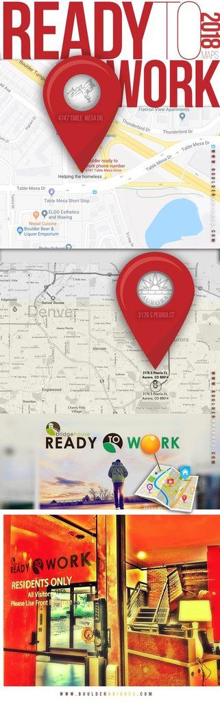 Ready to Work program for the homeless phone numbers and locations ...