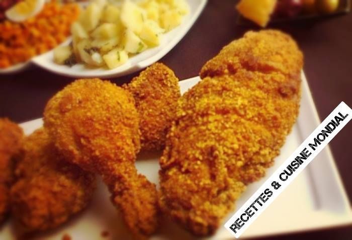 poulet pané au four - Recettes & Astuces de la cuisinie mondial