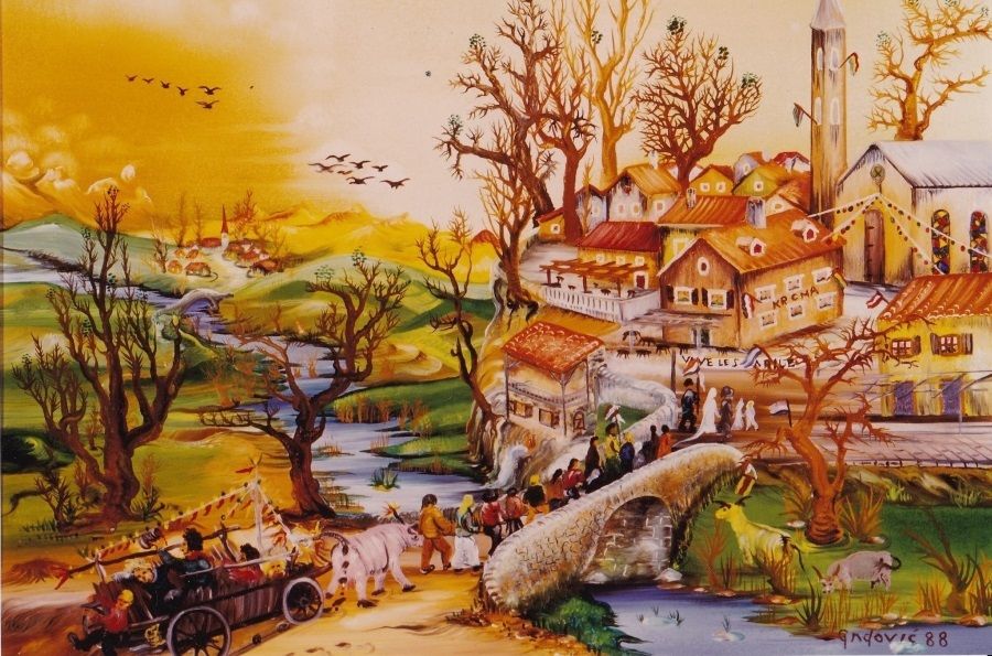 Tableaux de Dalma Bruno Grdovic - Art naif croate Dalma Bruno Grdovic