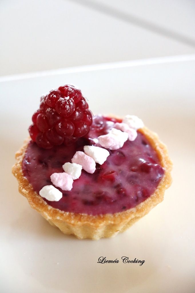 Tartelette ou mini Tulipe choco framboise - Lieméa Cooking