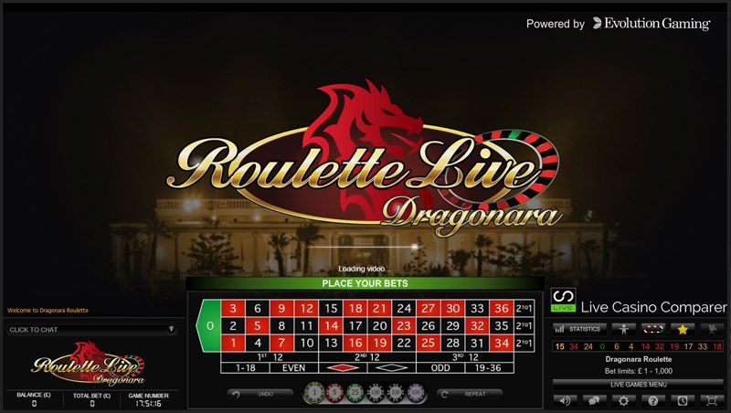 Jouer à la roulette en ligne en direct du Dragonara Casino de Malte - Casino en Direct .fr