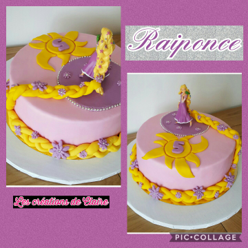 Gâteau " Raiponce " - Les créations de Claire