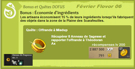 Almanax Février Flovor Dofus - Dofus le guide pour les Noobs