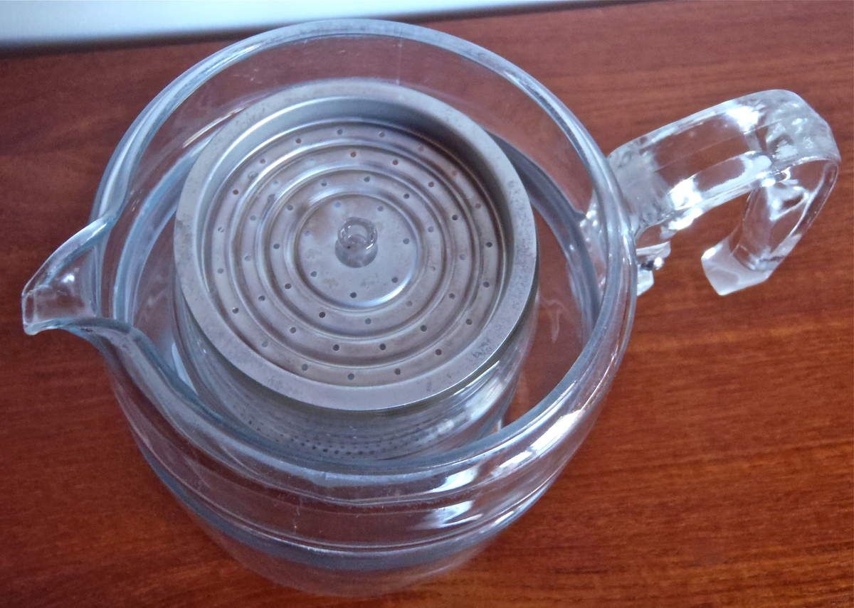 Vintage, rétro et rare : cafetière percolateur Pyrex 4-6 tasses ...