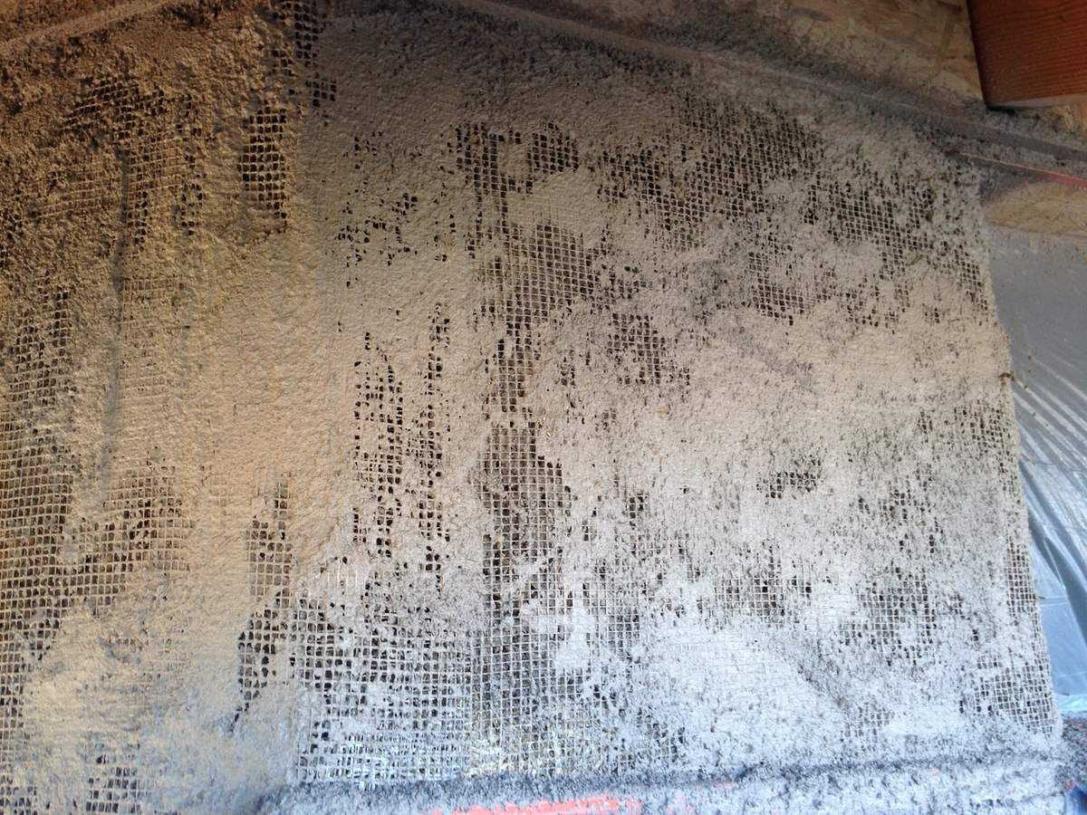 Les enduits - Une maison paille à Lomontot