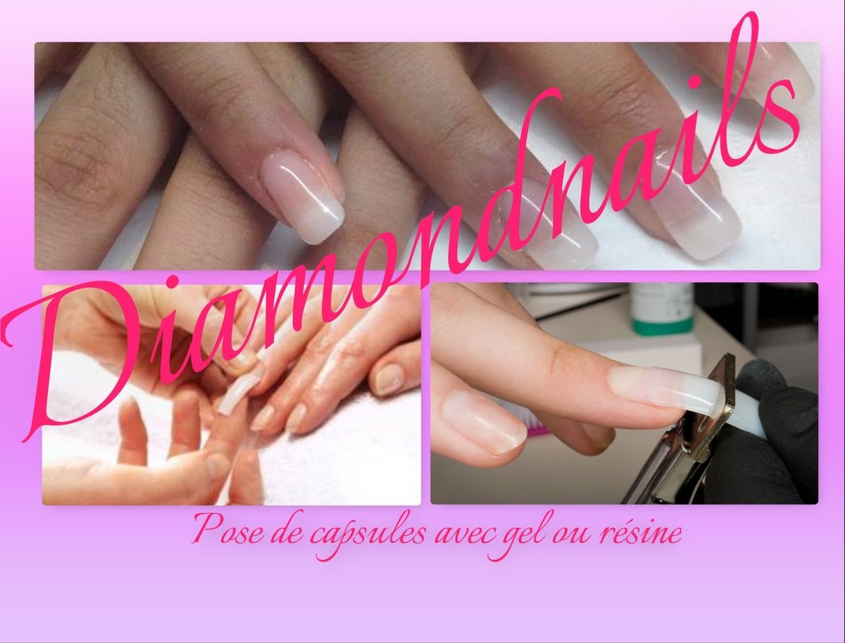 Protocole de pose de capsules avec le gel uv - DIAMONDNAILS