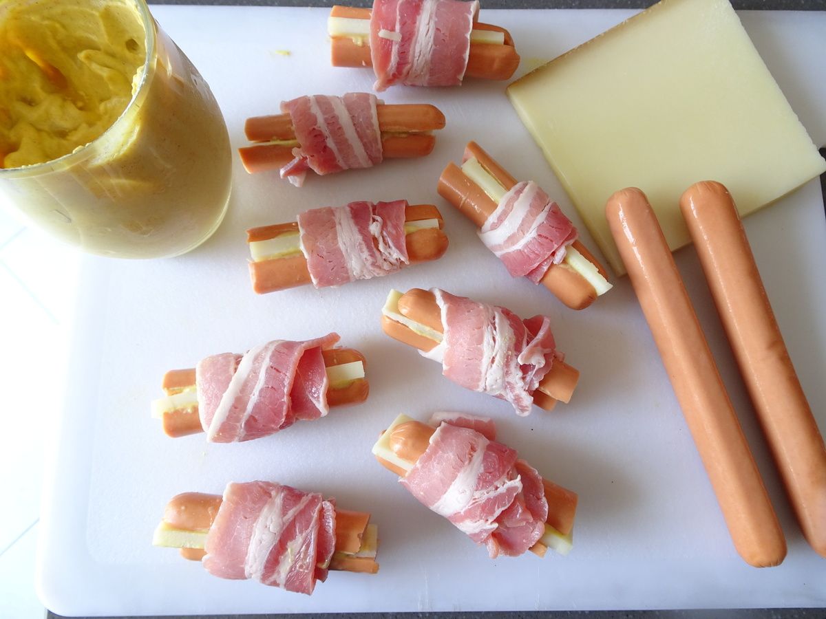 Knacki lard et fromage pour les enfants - La cuisine de Catherine