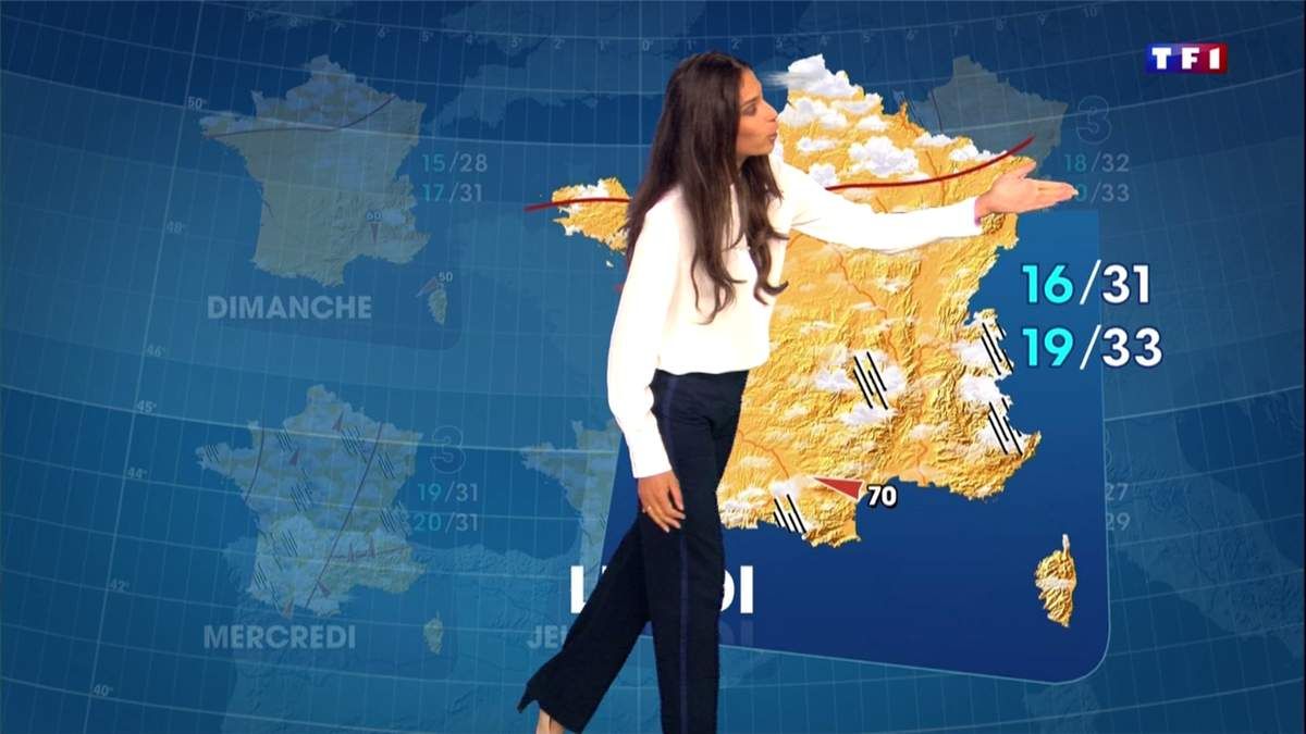 Tatiana Silva Météo TF1 le 14.07.2017 - Les Caps de TomA