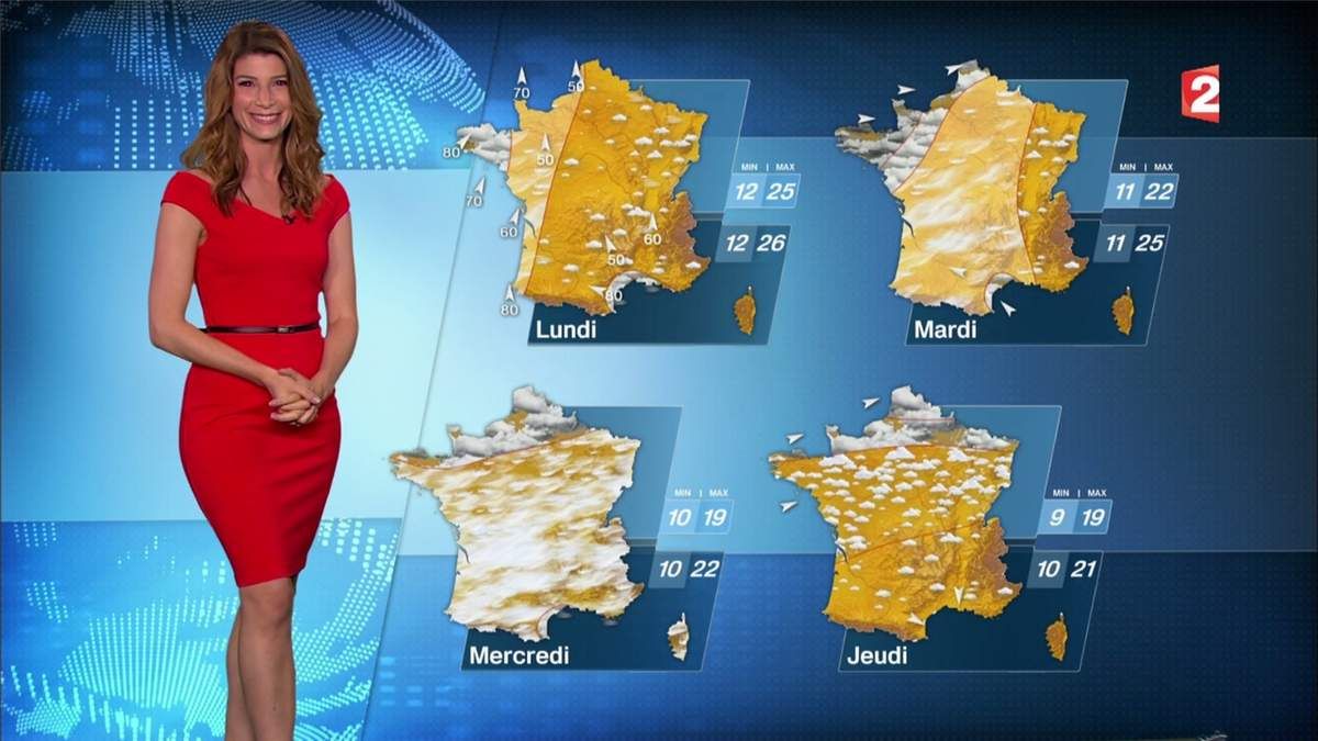 Chloé Nabédian Météo France 2 Le 13 10 2017 Les Caps De Toma