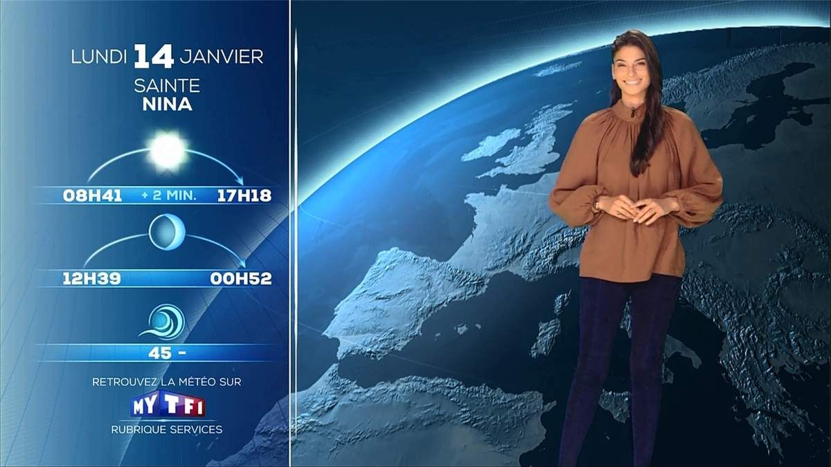Tatiana Silva Météo TF1 le 13.01.2019 - Les Caps de TomA
