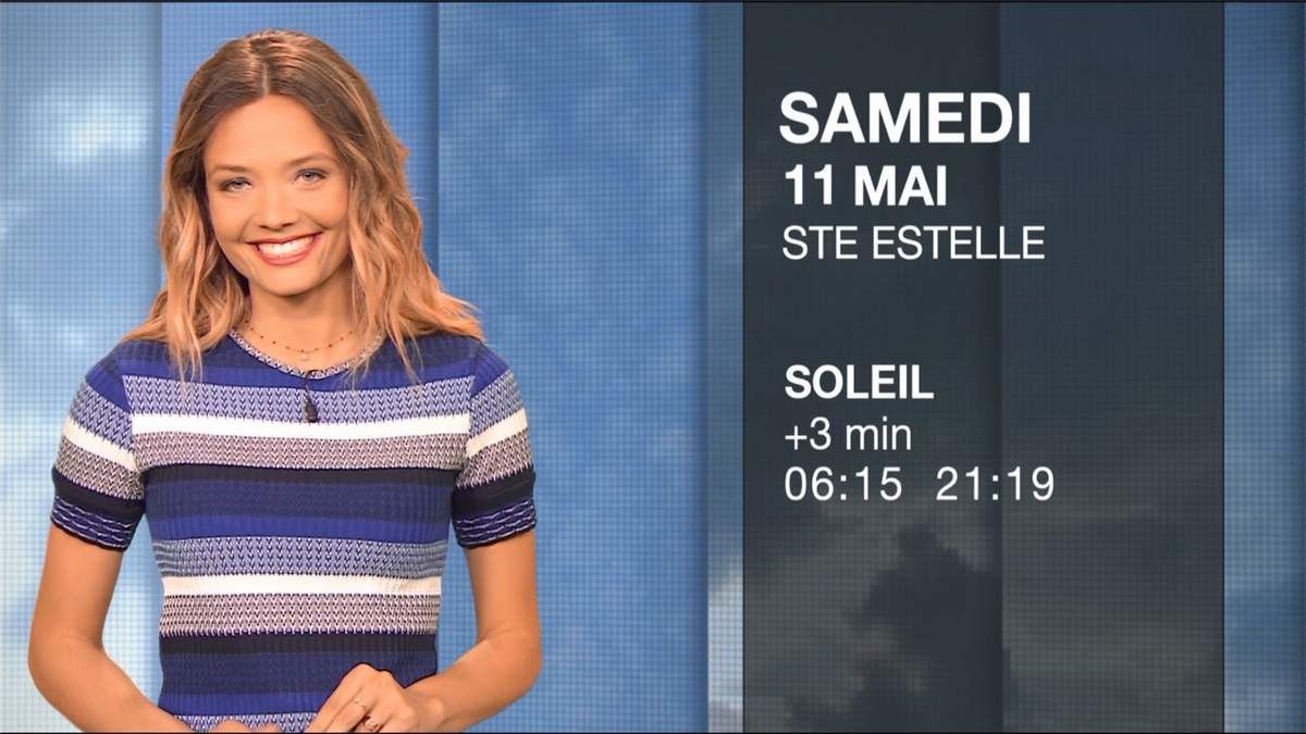 Gennifer Demey Météo M6 le 10.05.2019 - Les Caps de TomA