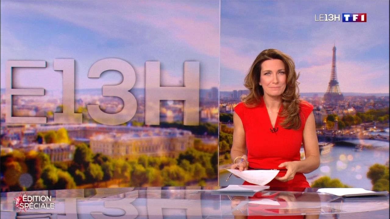 Anne-Claire Coudray Le 13H TF1 le 29.03.2020 - Les Caps de TomA