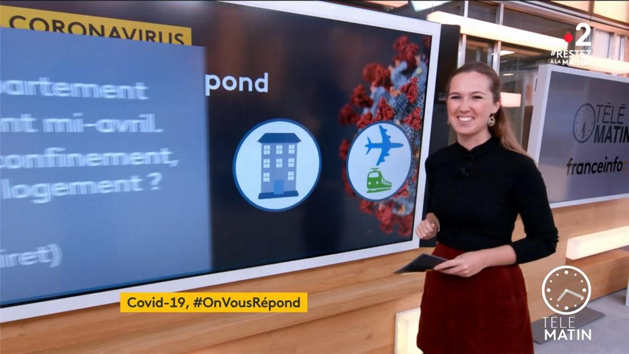 Pauline Forgue Télématin France 2 le 10.04.2020 - Les Caps de TomA