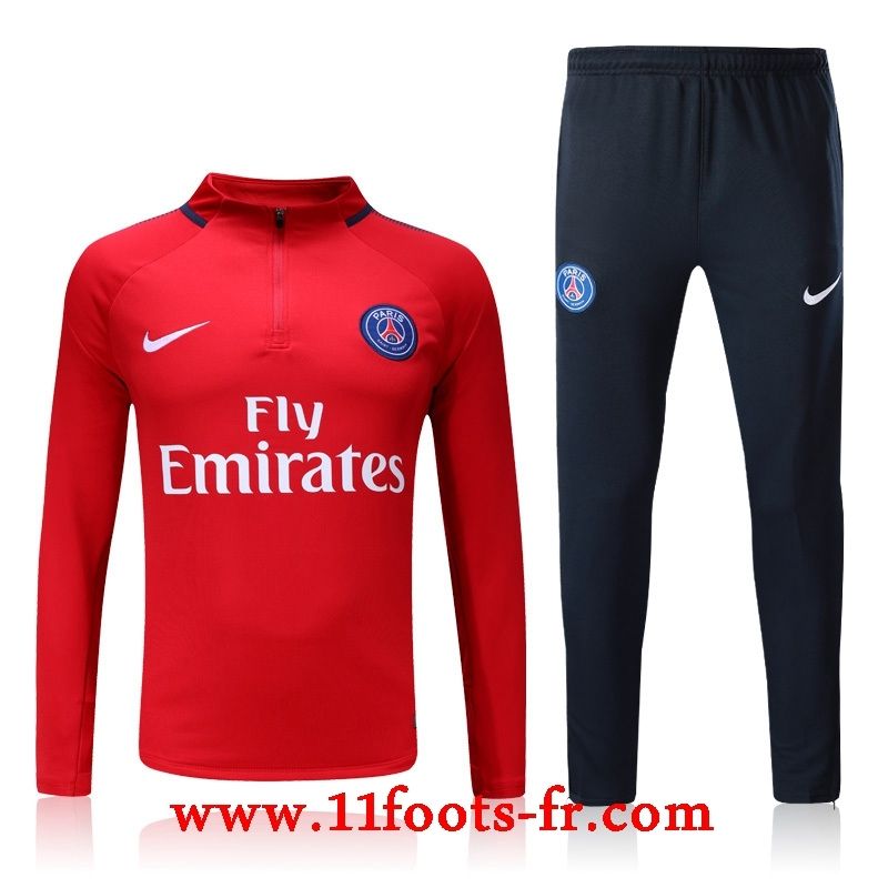 Nouveaux Survetement Foot PSG Rouge 2017/2018 Homme - Nouveau ...