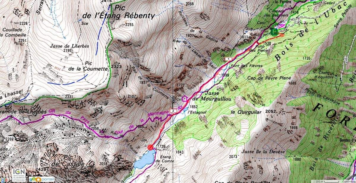 RANDONNEE A MERENS EN VALS A L ETANG DE COMTE - A piedibus