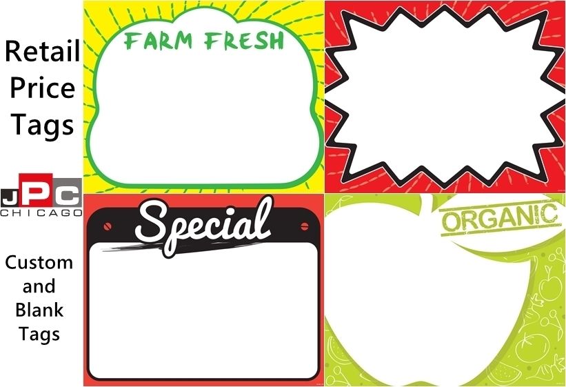 Retail Price Tags - Price sings for your store! - J Printing Center ...