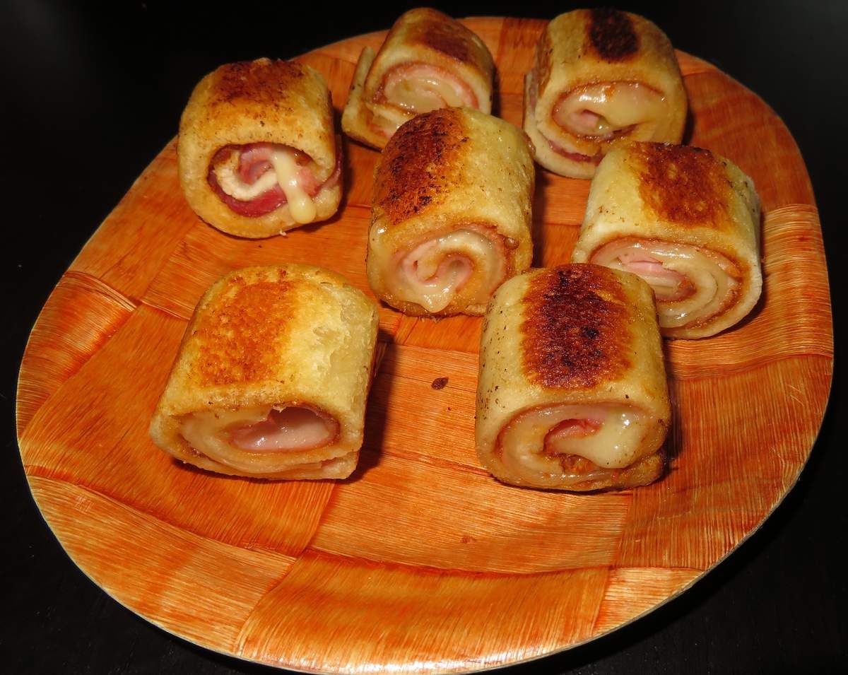 Mini roulé au jambon et au fromage - Les Patouseries de Patou