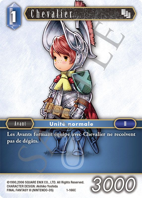 Carte : Chevalier (1-166C) - FF Trading Card Game Edition Française