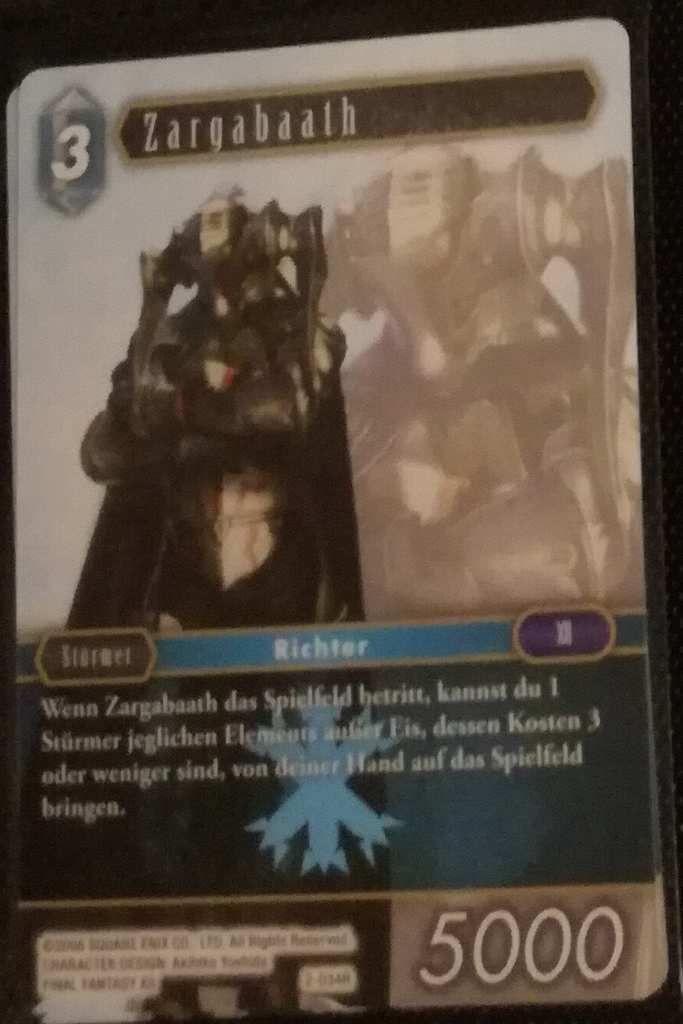 Carte : Zargabaath (2-034R) - FF Trading Card Game Edition Française