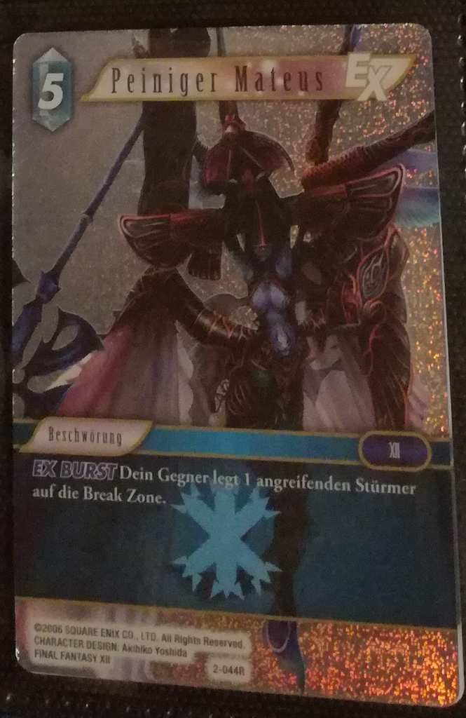 Carte : Mateus, le Corrompu (2-044R) - FF Trading Card Game Edition ...