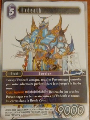 Carte : Exdeath (3-100L) - FF Trading Card Game Edition Française