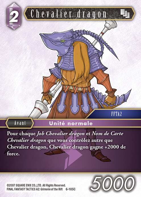 Carte : Chevalier Dragon (6-105C) - FF Trading Card Game Edition Française