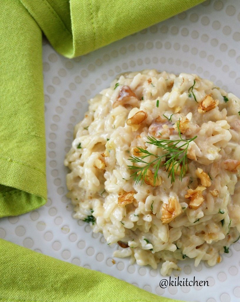 Walnut & Mascarpone Risotto - Kikitchen