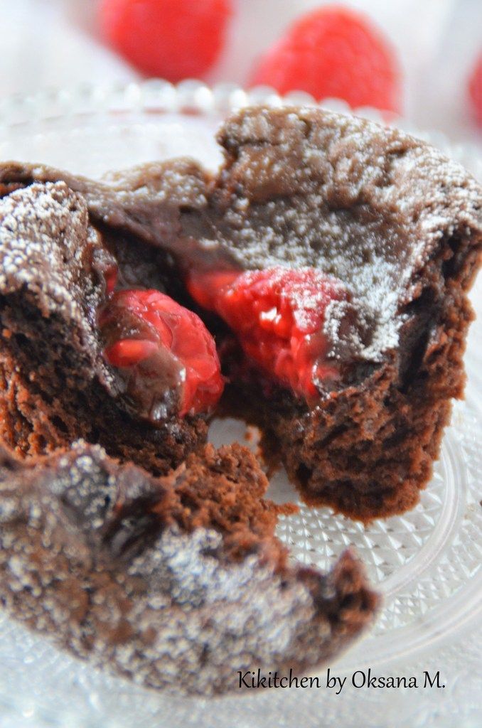 Raspberry Fondant au Chocolat - Kikitchen