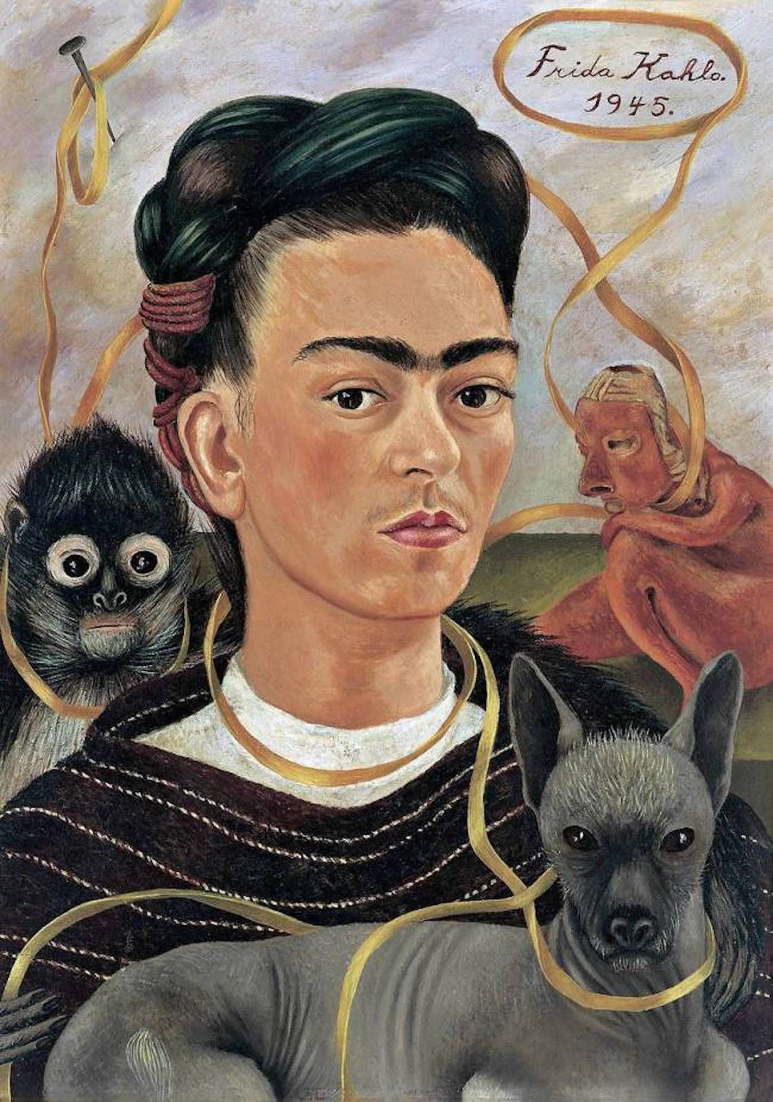 Frida Kahlo : "Autoportrait avec un singe" - BlablaARTS - Brigitte Roussey