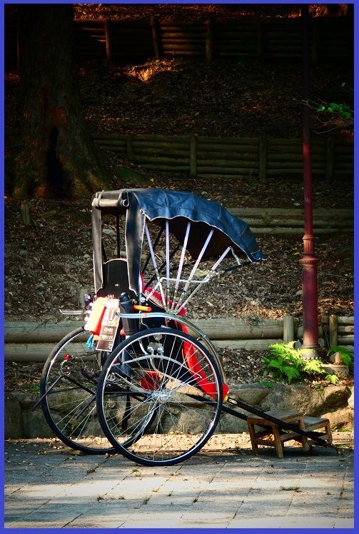 Photo : le pousse pousse de Nara - dix petits doigts