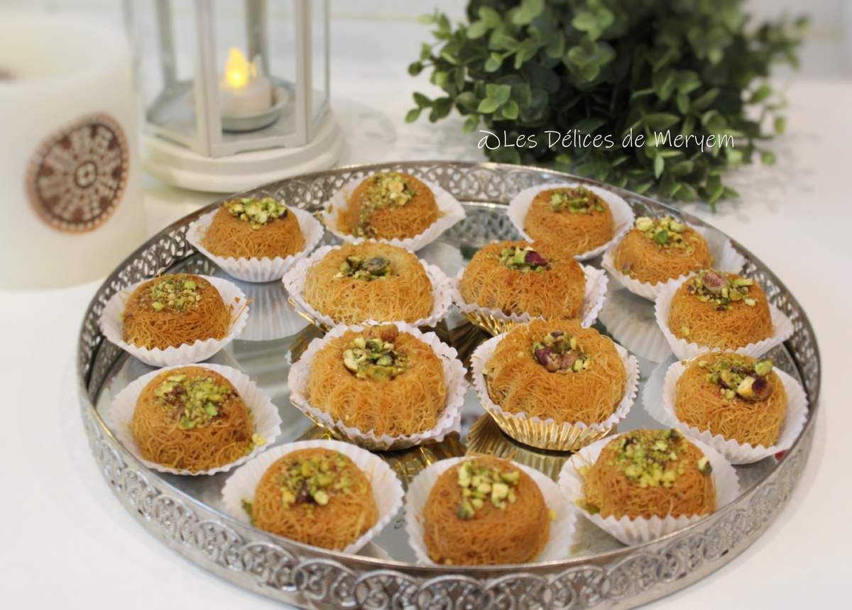 Ktayef aux amandes et noix - Ktayef Cup - - Les Délices de Meryem