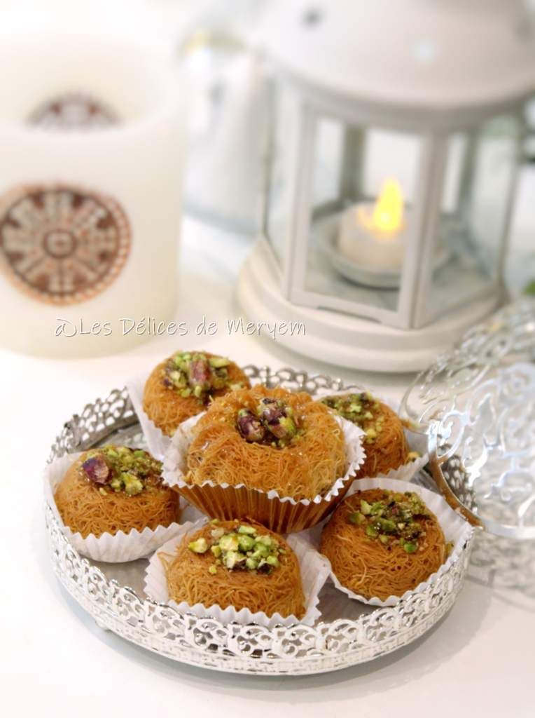 Ktayef aux amandes et noix - Ktayef Cup - - Les Délices de Meryem