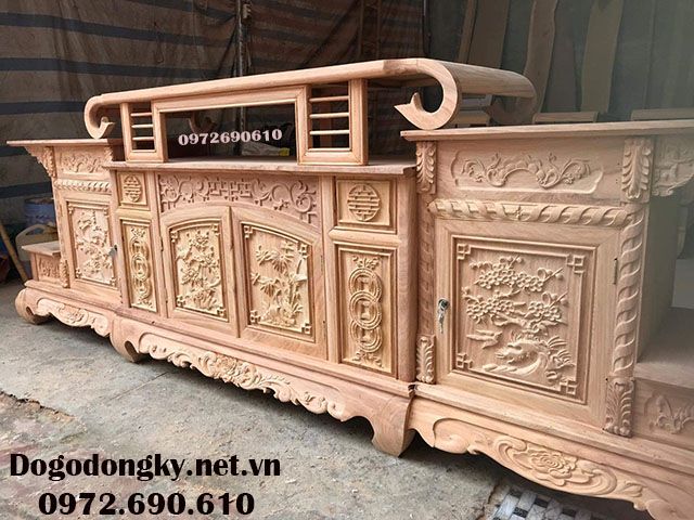 Kệ Tivi Gỗ Gõ Đỏ Mẫu Mới Nhất Cho Phòng Khách Đẹp - Các Mẫu Kệ Để Tivi ...