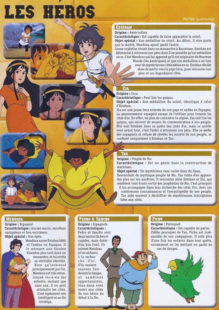 Enfant du Soleil, tu recherches les Cités d'Or. - MaTélé Quatrevingt