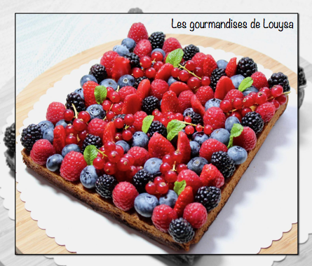 Tarte aux Fruits Rouges, Sablé Breton et Crème d'Amande - Les ...