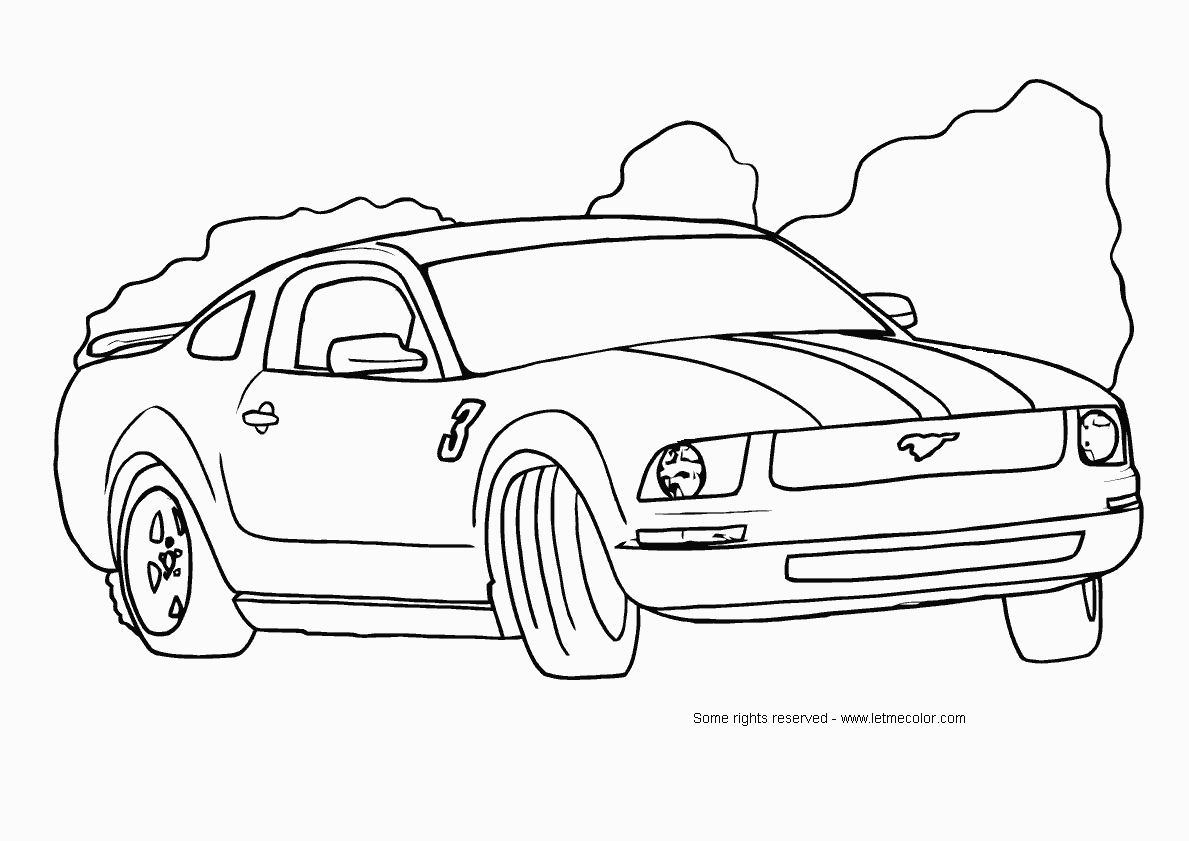 free cars coloring pages for boys
