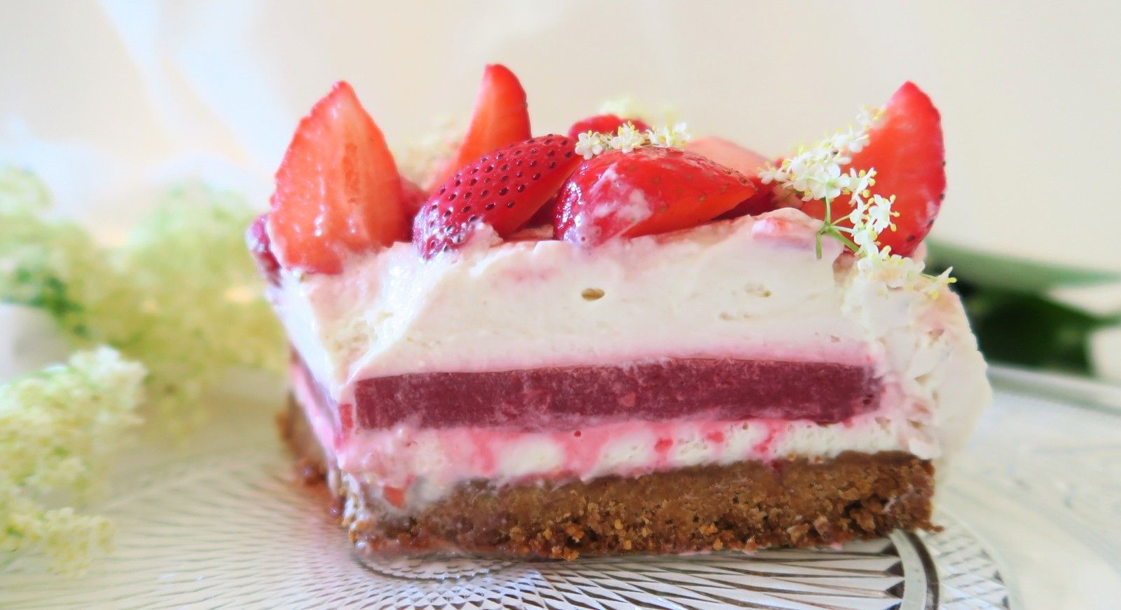 Cheesecake aux fruits rouges et sureau - Sysypastries